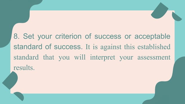 principles of good practice in assessing learning outcome | PPTX ...