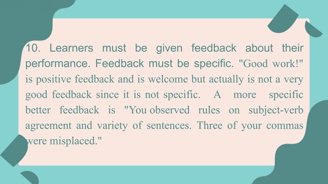 principles of good practice in assessing learning outcome | PPTX ...