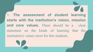 principles of good practice in assessing learning outcome | PPTX ...