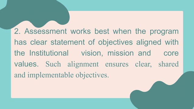 principles of good practice in assessing learning outcome | PPTX ...