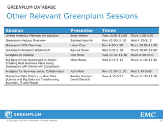 Greenplum feature | PPT