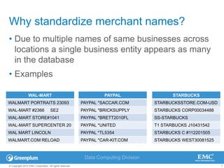Standardizing +113 million Merchant Names in Financial Services with ...