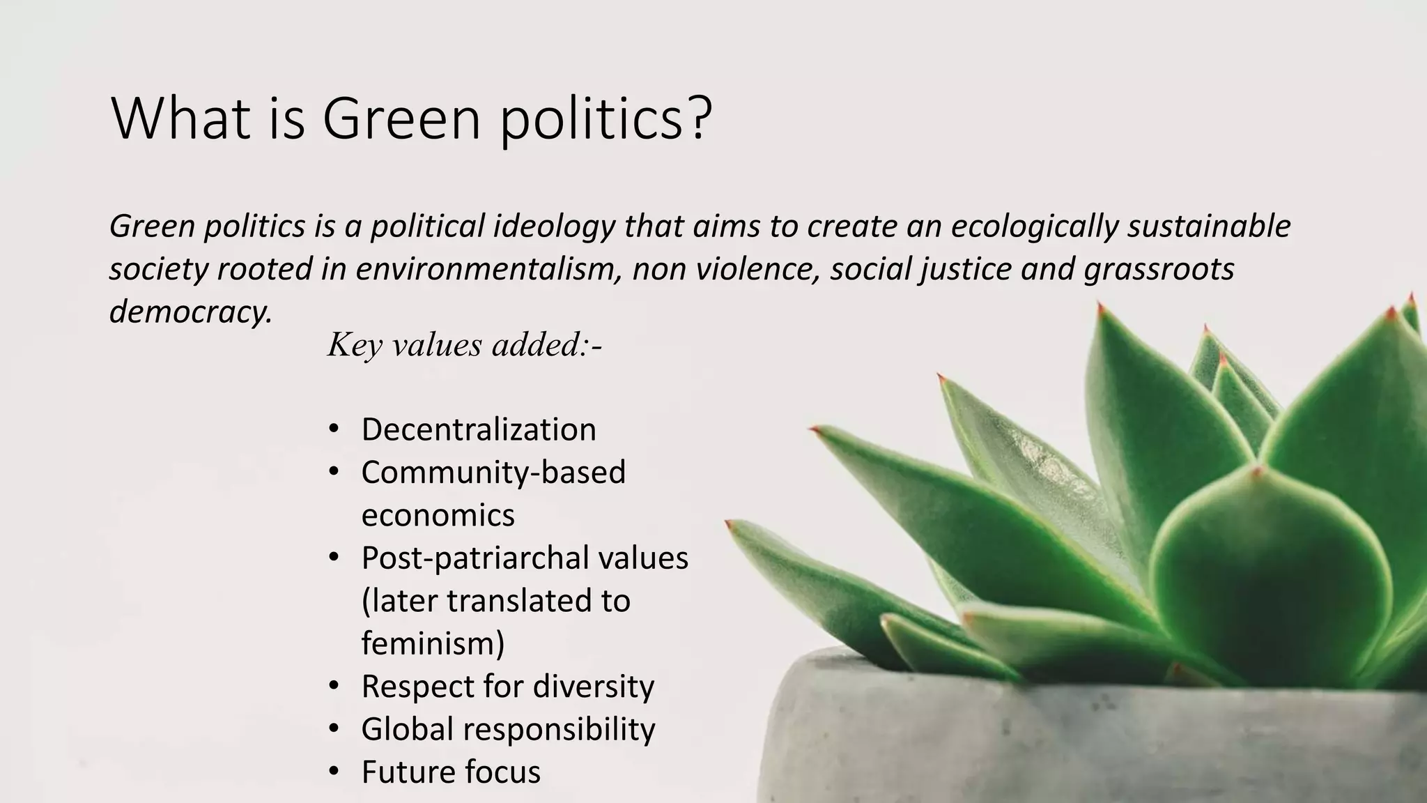 Green politics | PPTX