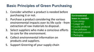 Green Products & Procurement | PPTX