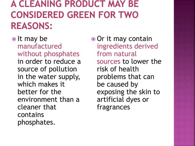 Green products 1 | PPT