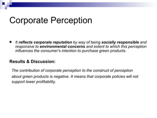Green Products And Corporate Strategy | PPT