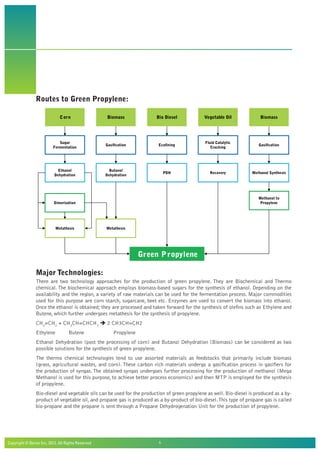 Propy-LENE Supply! Go Green! On-Purpose Technologies for the Future | PDF