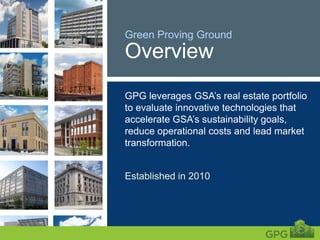 Green Proving Ground Overview - April 2014 | PPTX