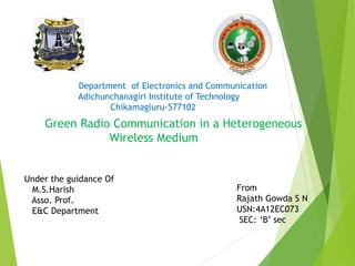 Green radio communication | PPTX