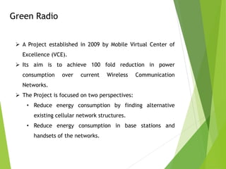 Green radio communication | PPTX