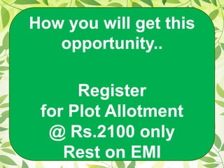 Green rebuild 0% EMI Residential plots | PPT