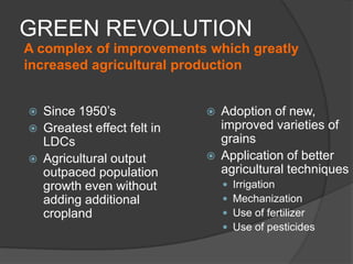 The Green revolution | PPTX