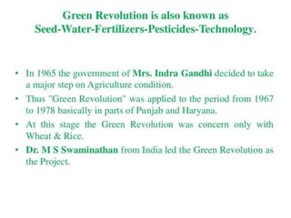 Green revolution | PPT