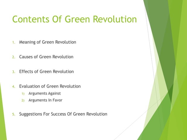Green Revolution | PPTX
