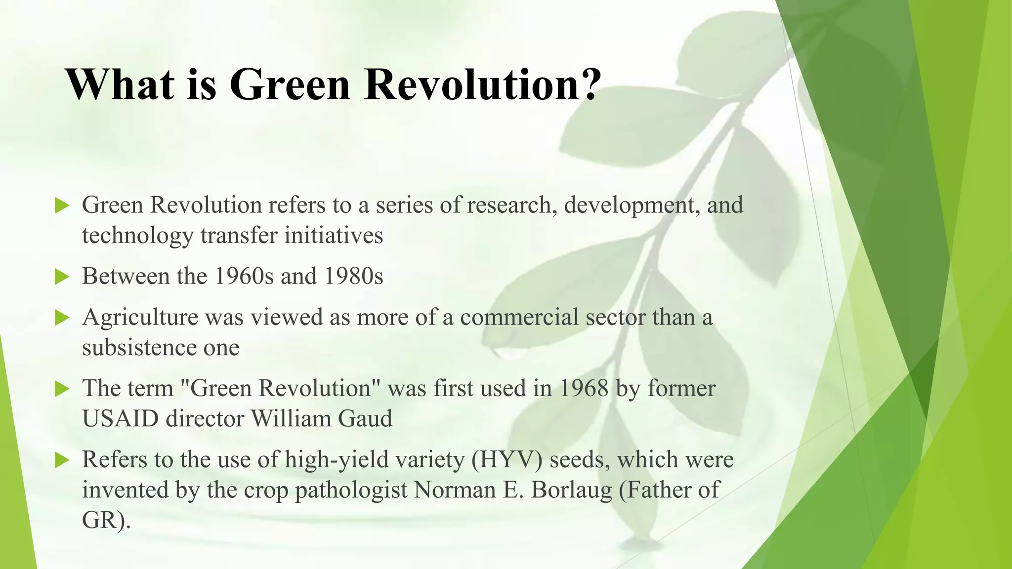 Green revolution | PPTX