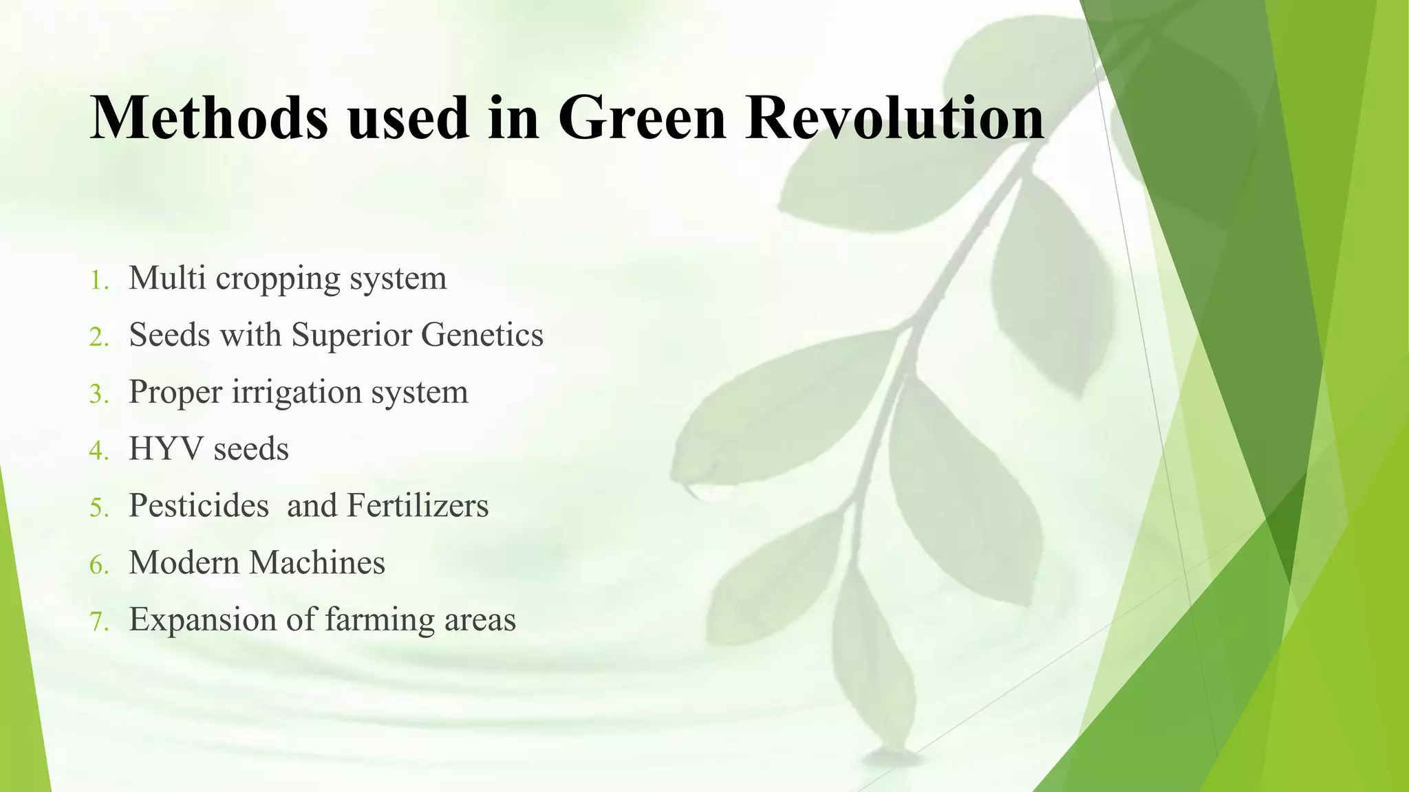 Green revolution | PPTX