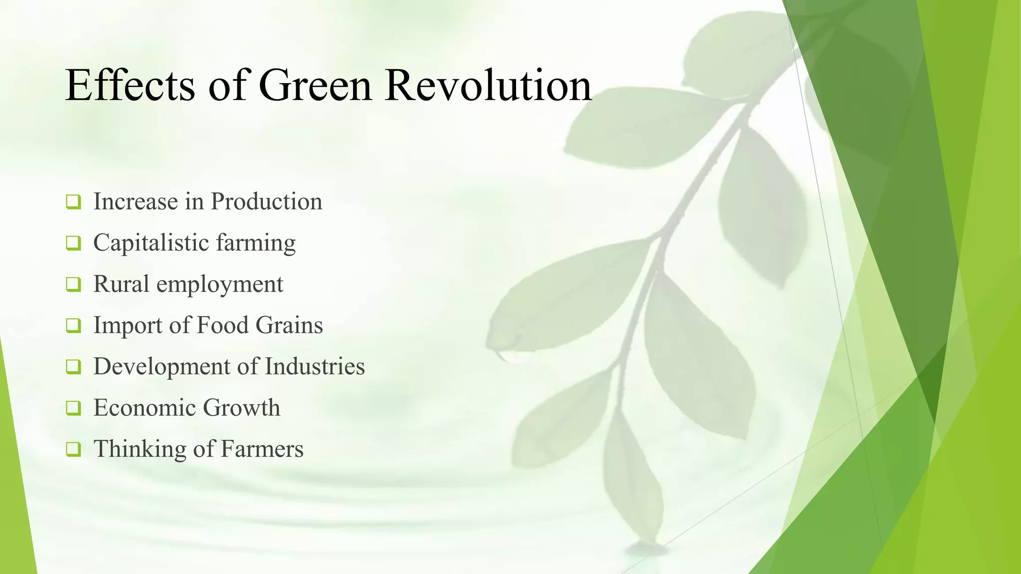 Green revolution | PPTX