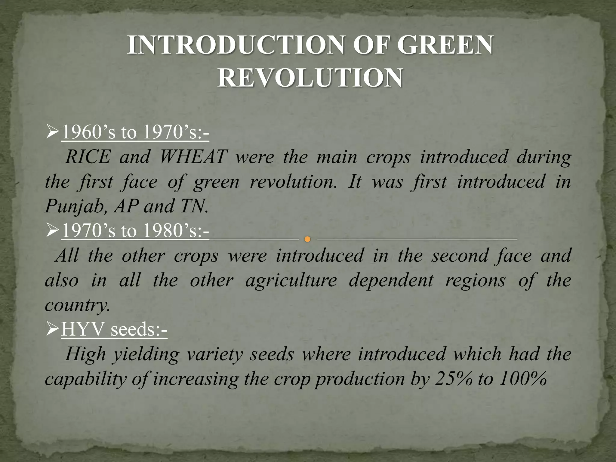 Green revolution | PPTX
