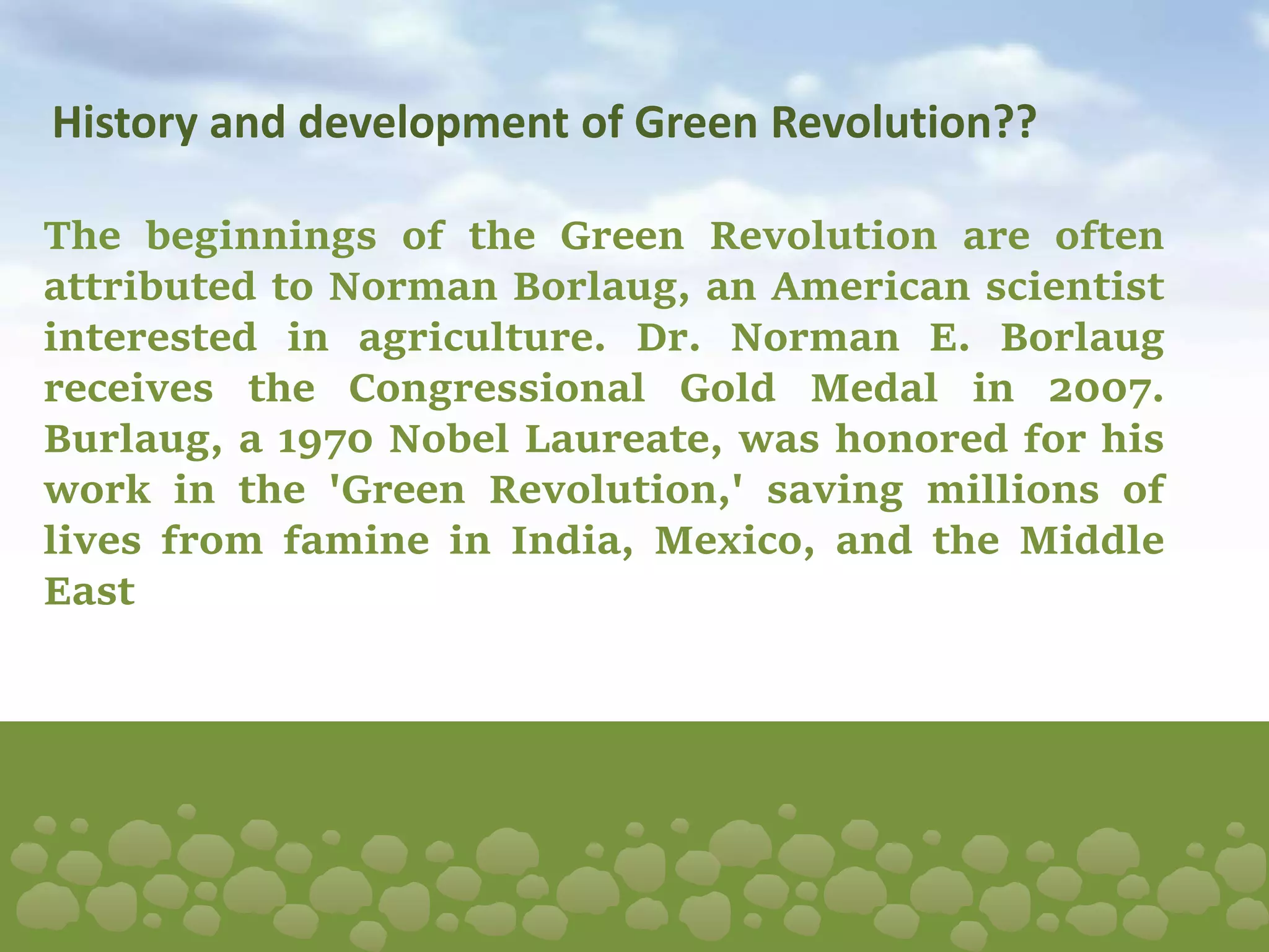 Green revolution | PPTX