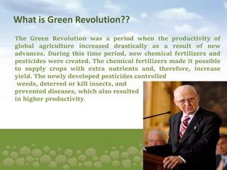 Green revolution | PPTX