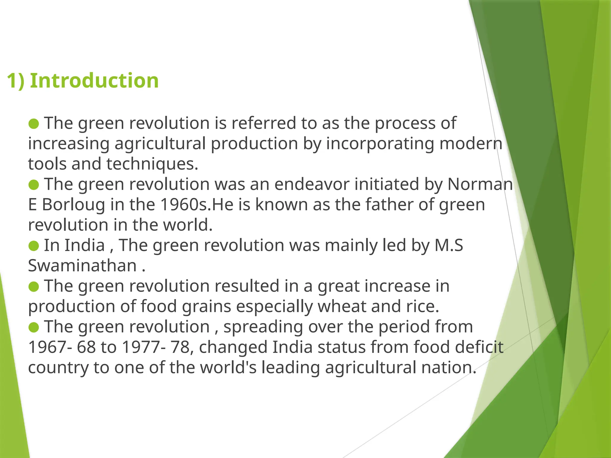 Green revolution classification and characteristics | PPTX ...