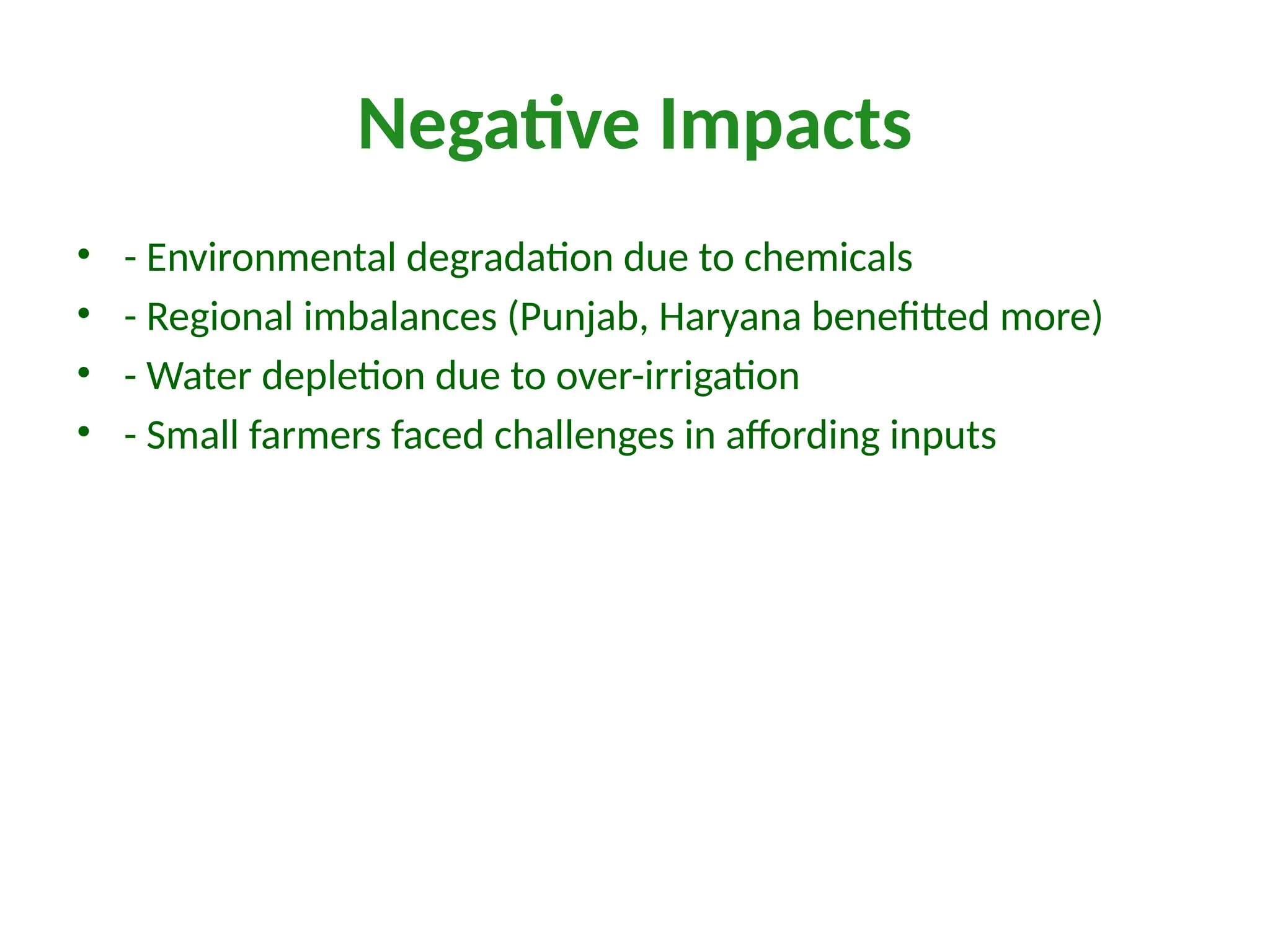 Green_Revolution in india its causes and effect | PPTX