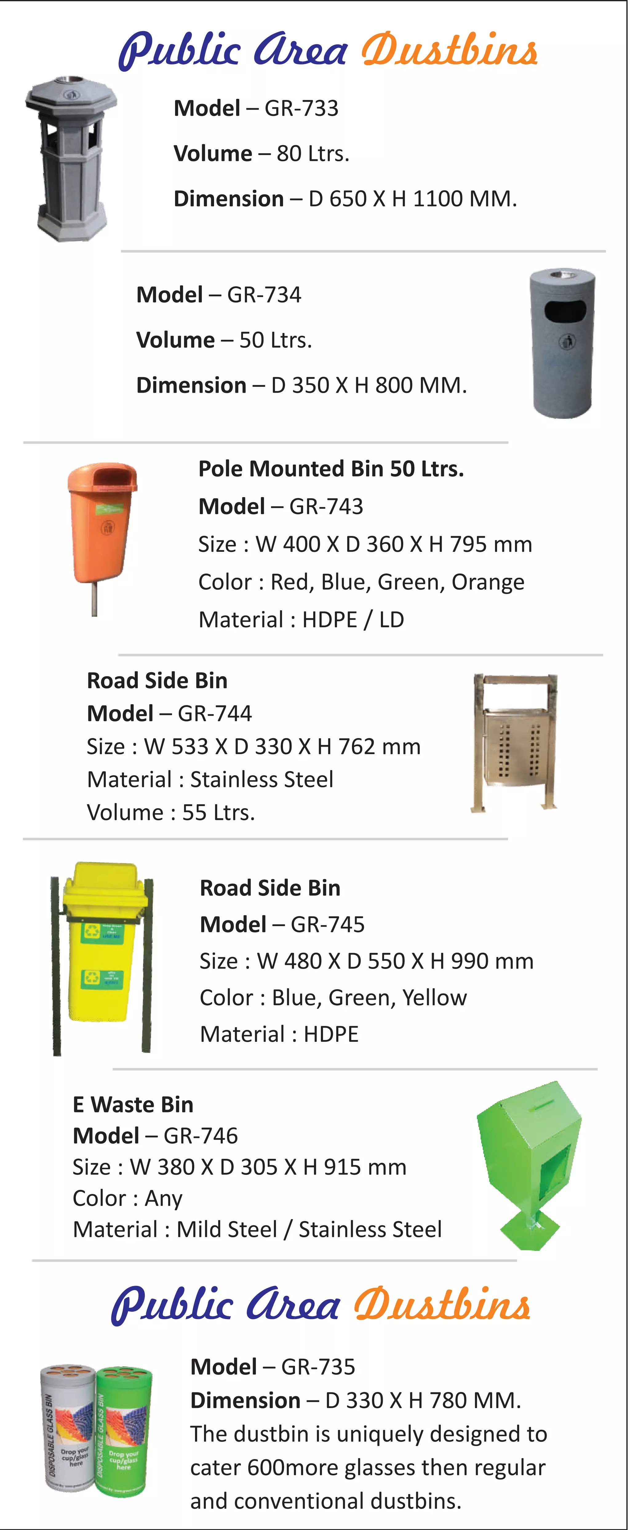 Kc Green Revolution Dustbins | PDF