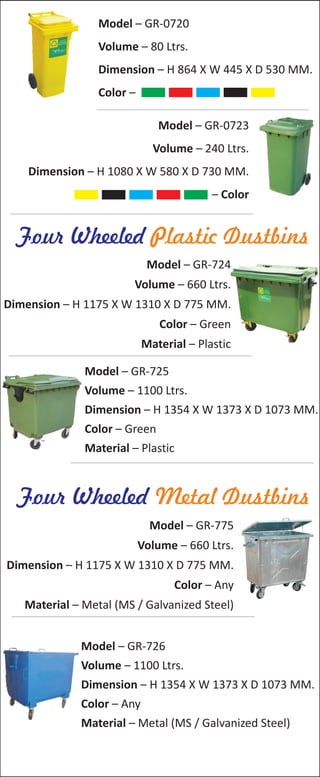 Kc Green Revolution Dustbins | PDF