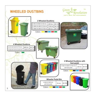 Best Quality Dustbins | Green Revolution | Plastic Dustbins | Steel ...