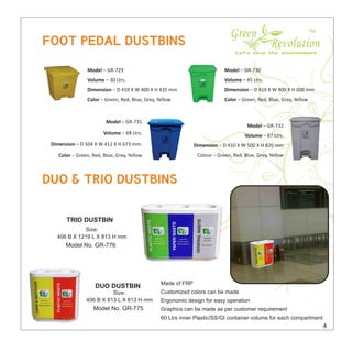 Best Quality Dustbins | Green Revolution | Plastic Dustbins | Steel ...