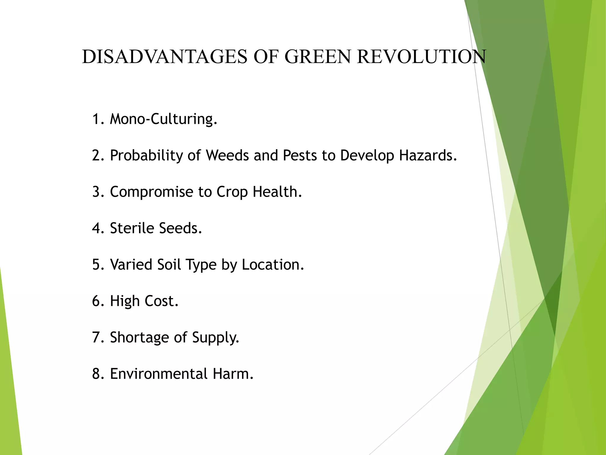 Green revolution in India | PPTX