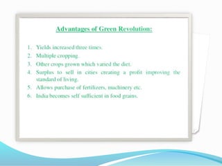 Green revolution (for kids) | PPT