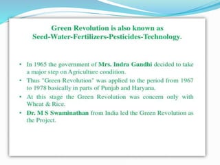 Green revolution (for kids) | PPT