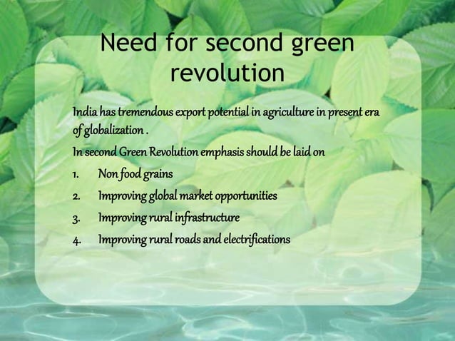 Green Revolution in India.pptx | Agriculture | Industries