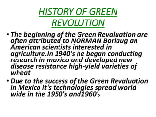 Green revolution ppt | PPTX