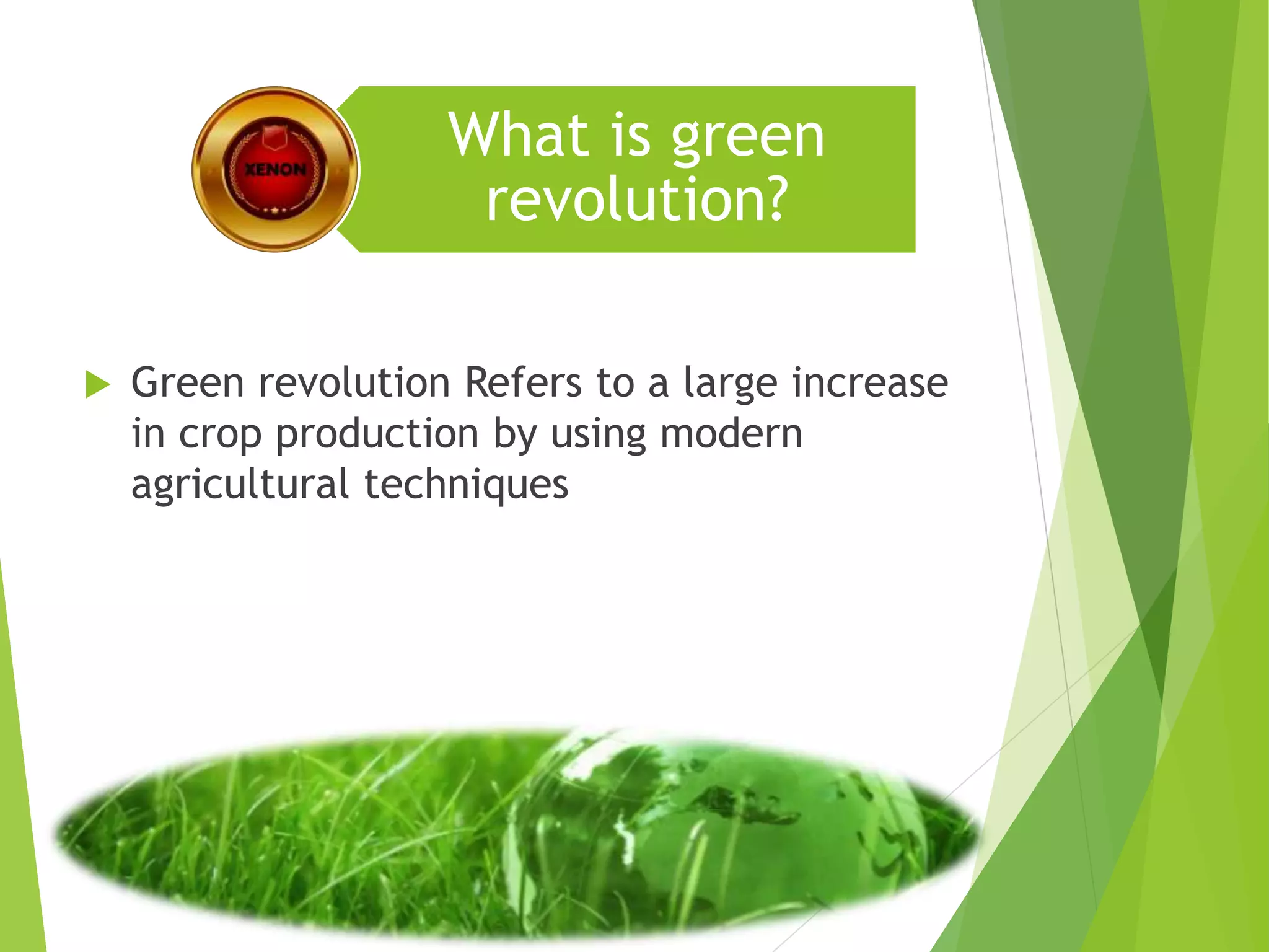 Green revoulation in agriculture | PPTX