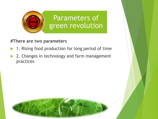Green revoulation in agriculture | PPTX | Agriculture | Industries