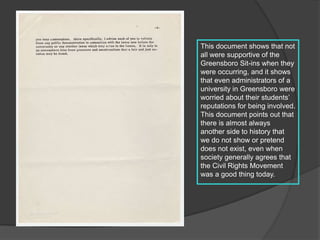 Greensboro Sit-Ins | PPTX | Politics