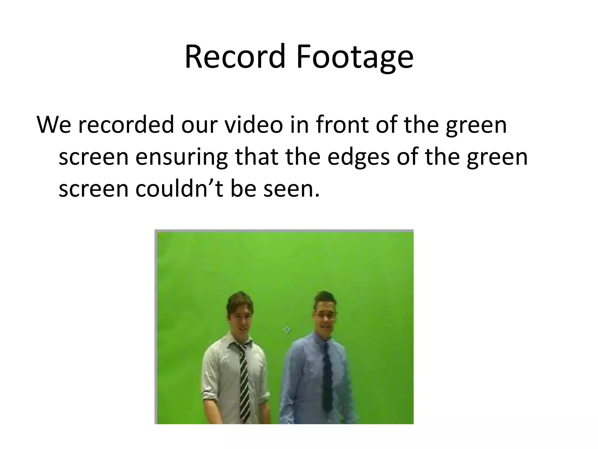 Green screen (step-by-step) | PPT