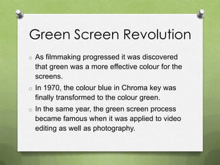 Green screen Technology | PPTX