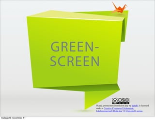 Greenscreen i movie | PPT