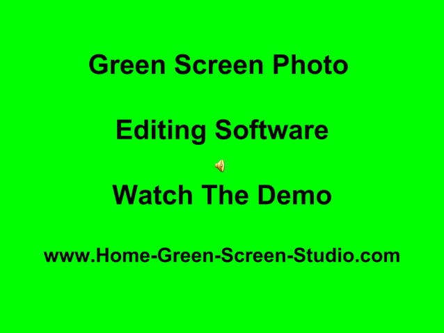 Greenscreen Software presentation | PPT