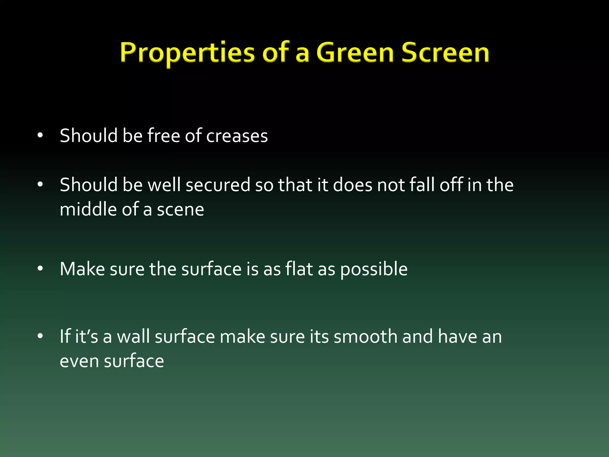 Green screen power point1 | PPT