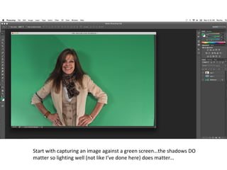 Green screen ppt and verry small sketchbook prompt | PPT