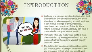 Green Shadows Understanding the Intricacies pf Envy and Jealousy | PPT