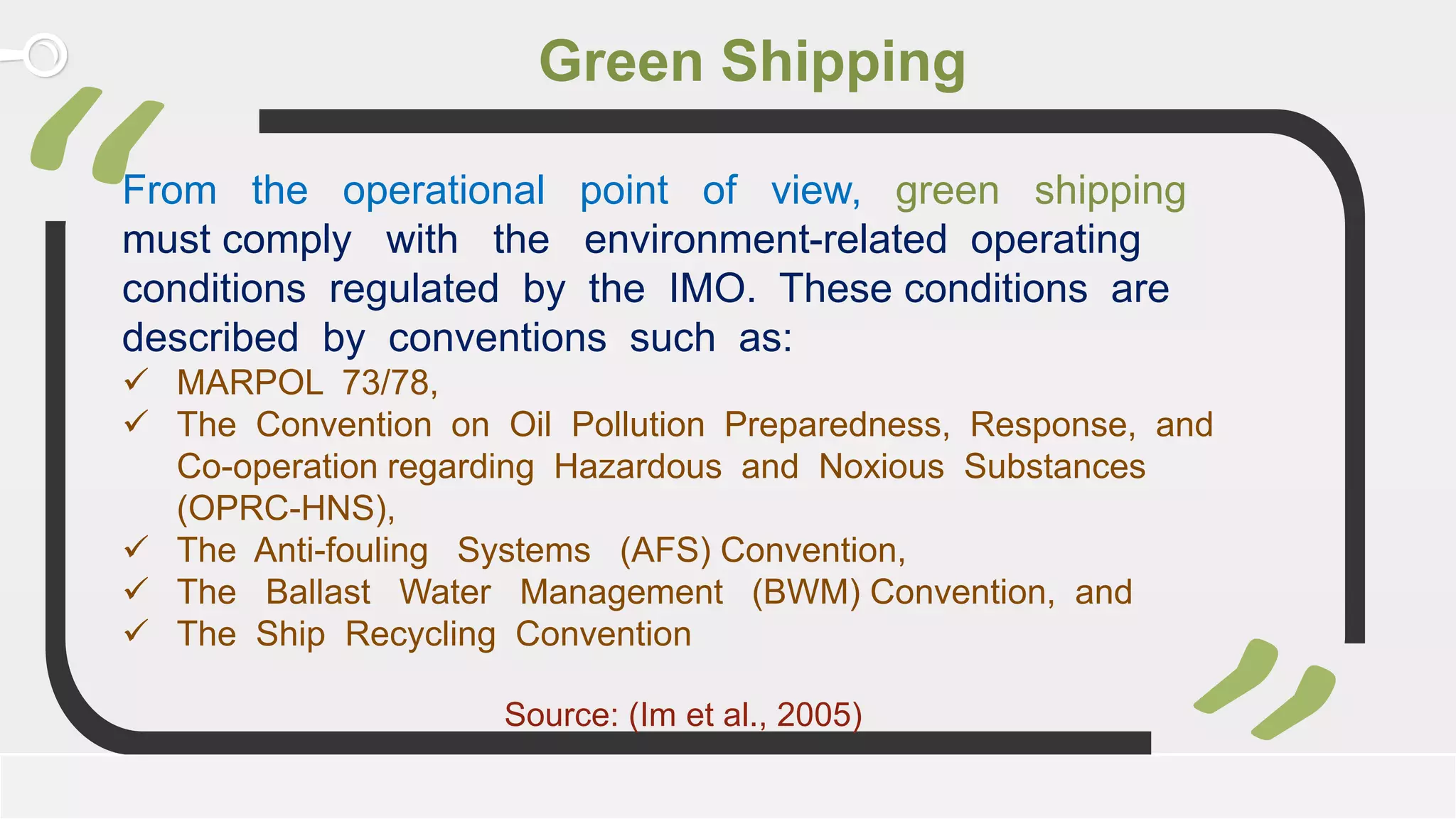Green Shipping and Sustainable Development: Stena Shipping Lines Perspective | PPTX