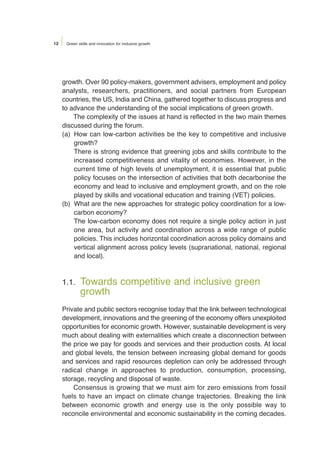 Green skills and innovation for inclusive growth | PDF