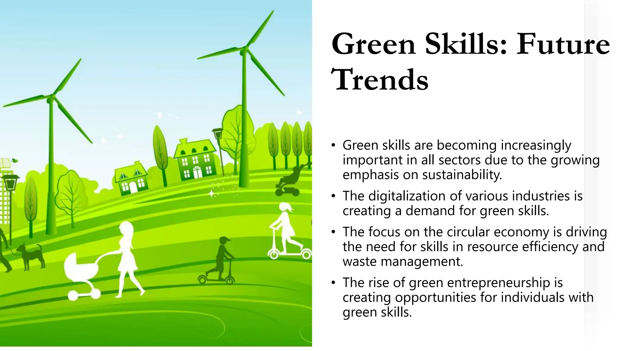 Ppt for school project on the topic "Green Skills" | PPTX