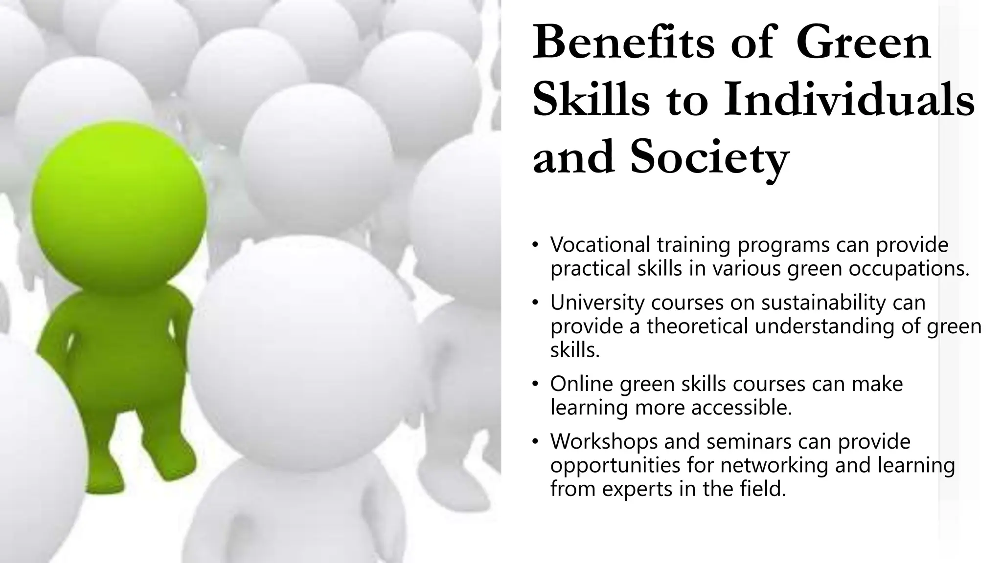 Ppt for school project on the topic "Green Skills" | PPTX