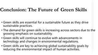 Ppt for school project on the topic "Green Skills" | PPTX